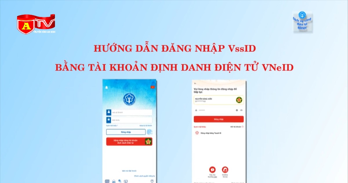 Hướng dẫn đăng nhập ứng dụng VssID bằng tài khoản VNeID | Báo điện tử ...