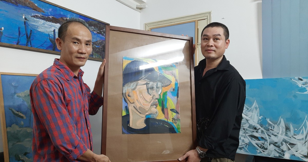 Phút xuất thần của Doãn Hoàng Kiên và bức chân dung danh họa Trần Lưu ...