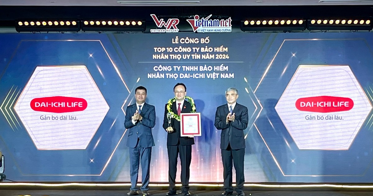 Dai-ichi Life Việt Nam vào “Top 10 công ty bảo hiểm nhân thọ uy tín năm 2024” | Báo điện tử An ...