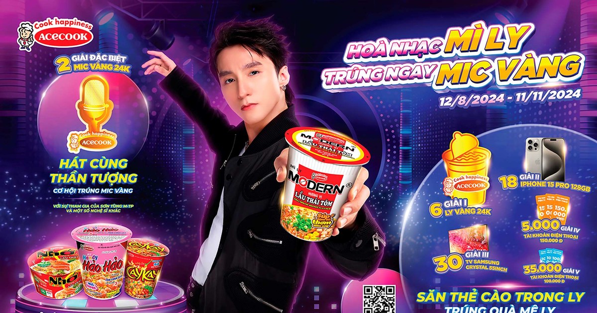 Acecook tung khuyến mại lớn: “Săn thẻ cào trong ly, trúng quà mê ly ...