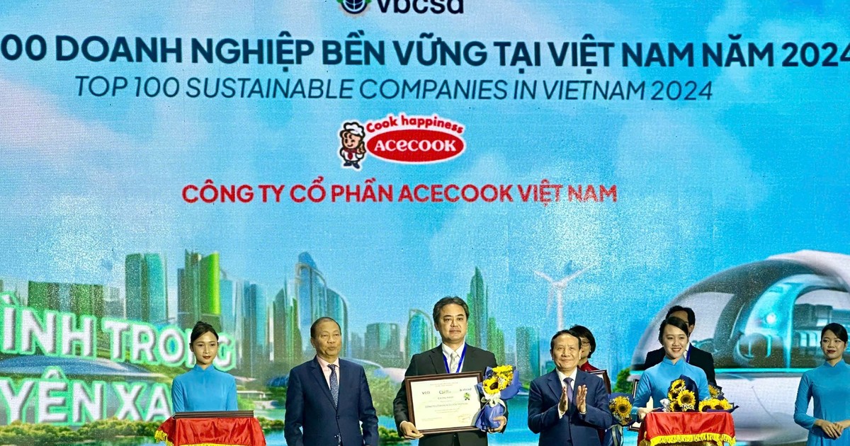 Acecook Việt Nam thăng hạng đột phá tại TOP 100 doanh nghiệp phát triển ...