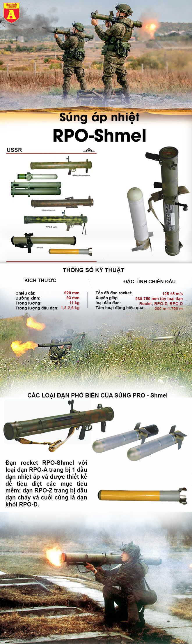 Sức mạnh kinh hoàng của súng áp nhiệt RPO-Shmel của Nga